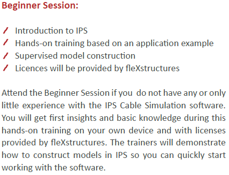 5. IPS Cable Simulation Konferenz 2023 | flexstructures GmbH Kaiserslautern